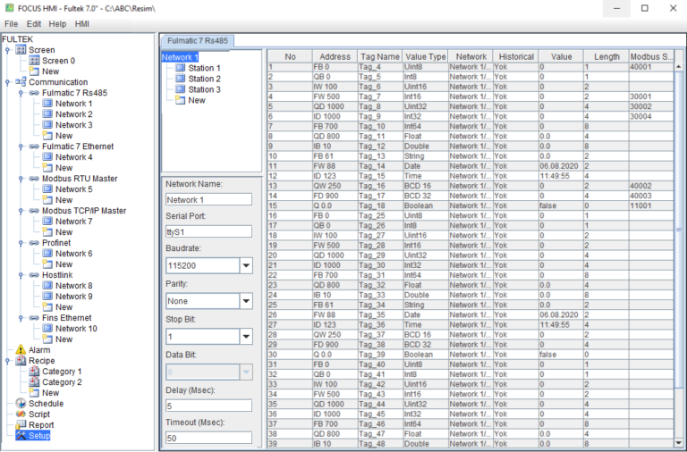 Focus HMI Software | PLC | HMI | SCADA | SOFTWARE | FULTEK LTD