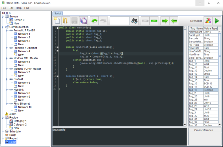 Focus HMI Software | PLC | HMI | SCADA | SOFTWARE | FULTEK LTD