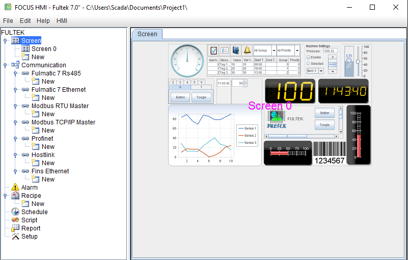 Focus HMI Software - PLC | HMI | SCADA | SOFTWARE | FULTEK LTD