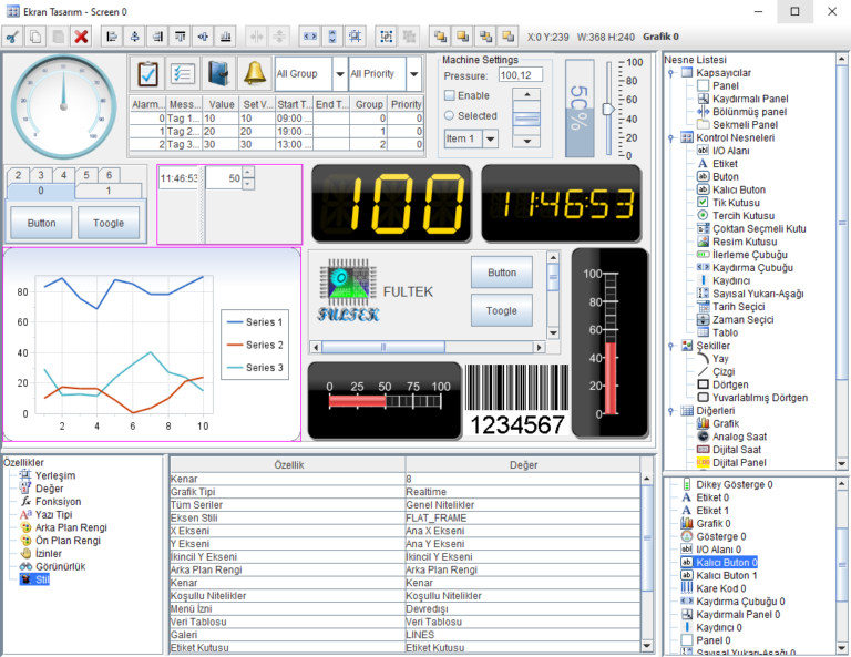 Focus HMI programı | Linux SCADA | Raspberry Pi SCADA